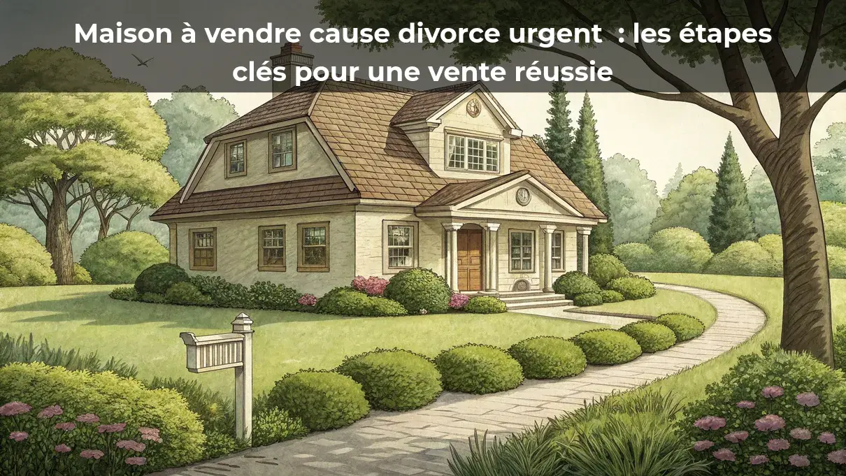 🏡 Maison à vendre cause divorce : réussissez votre vente